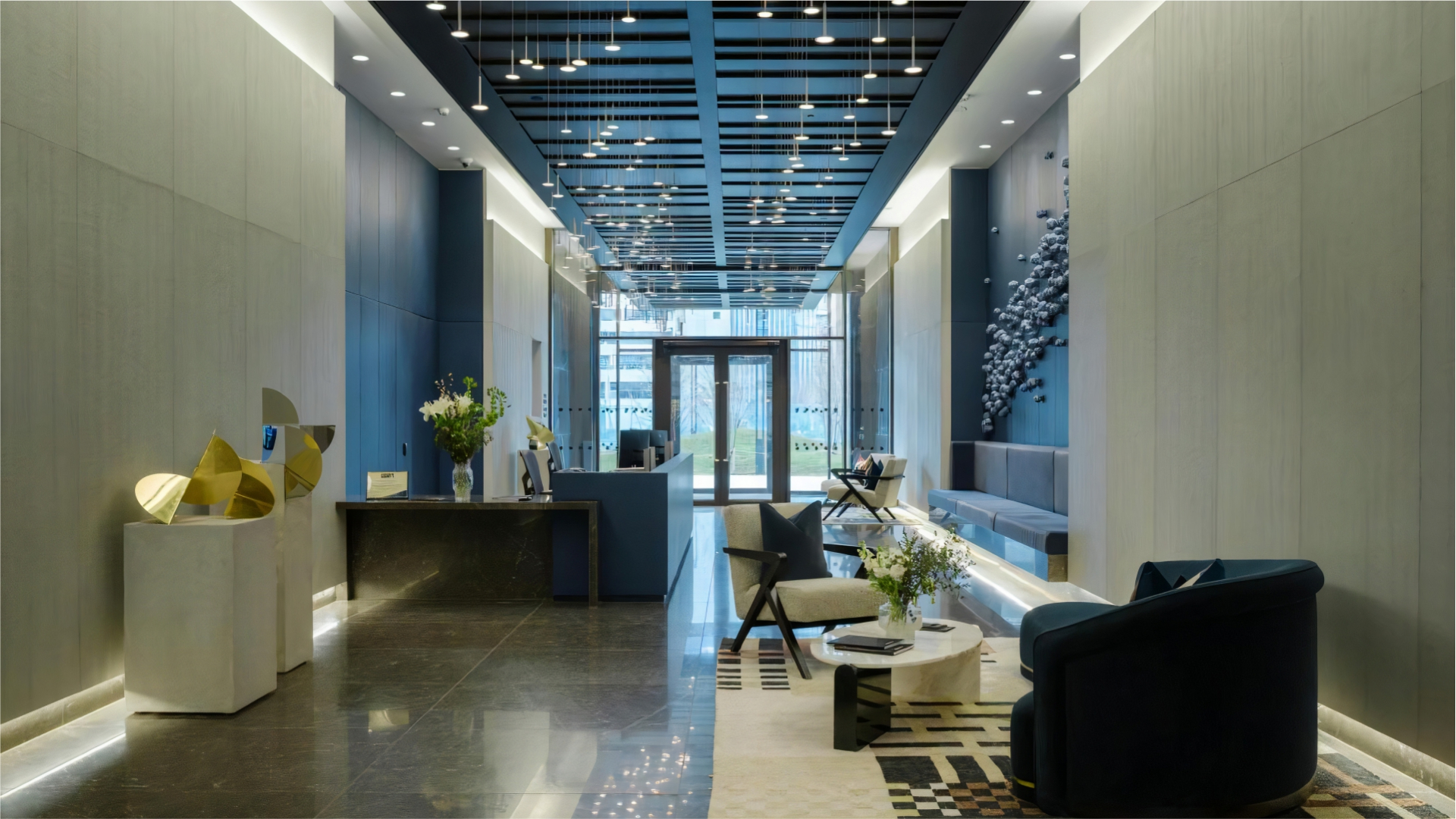 10 George Street is a skyscraper in Canary Wharf with terrace, lounge ...